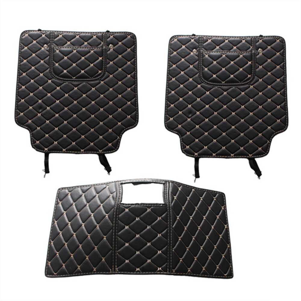SJ PU leather Car Rear Seat Anti-Kick Pad Back Sea... – Vicedeal