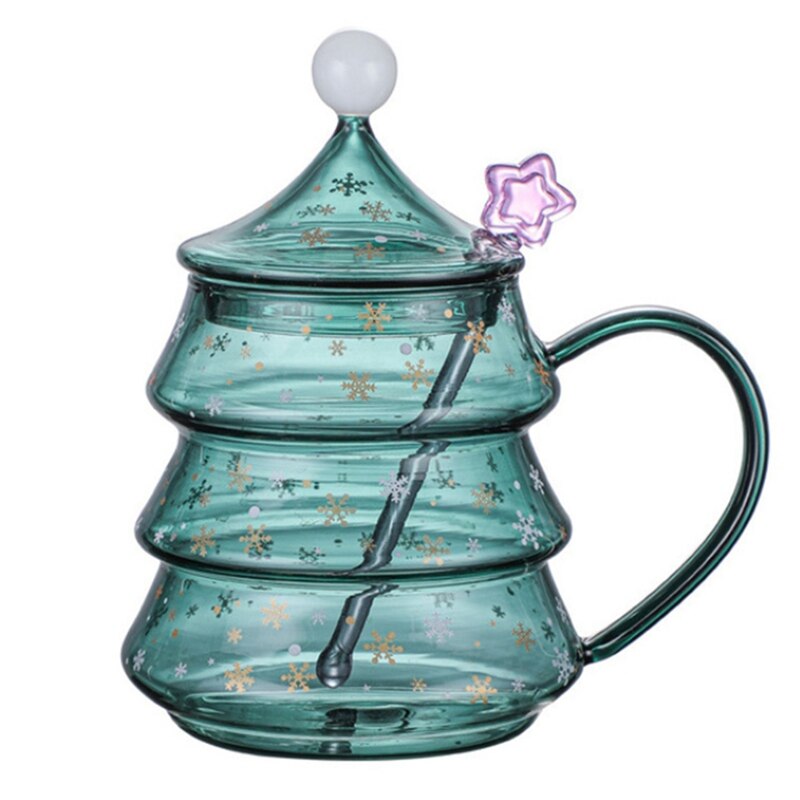 500Ml Cup Christmas Tree Cup Single Layer Double L... – Grandado