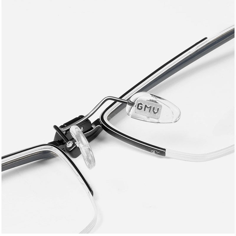 Pure Titanium Frame Glasses Half Rim Eye Glasses M... – Grandado