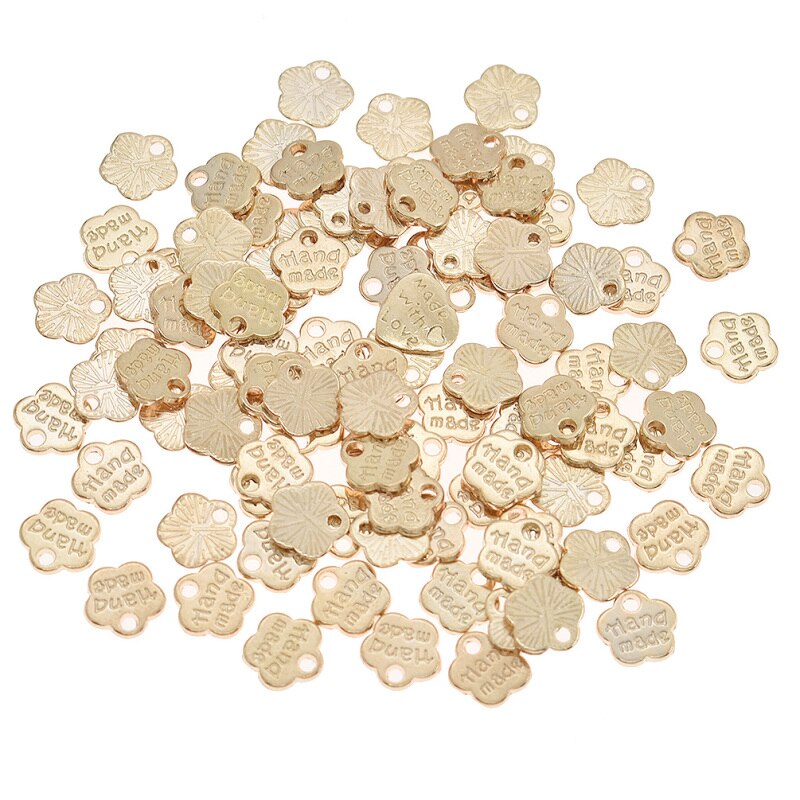 100pcs Gold Color Handmade Metal Labels For Coat G... – Grandado