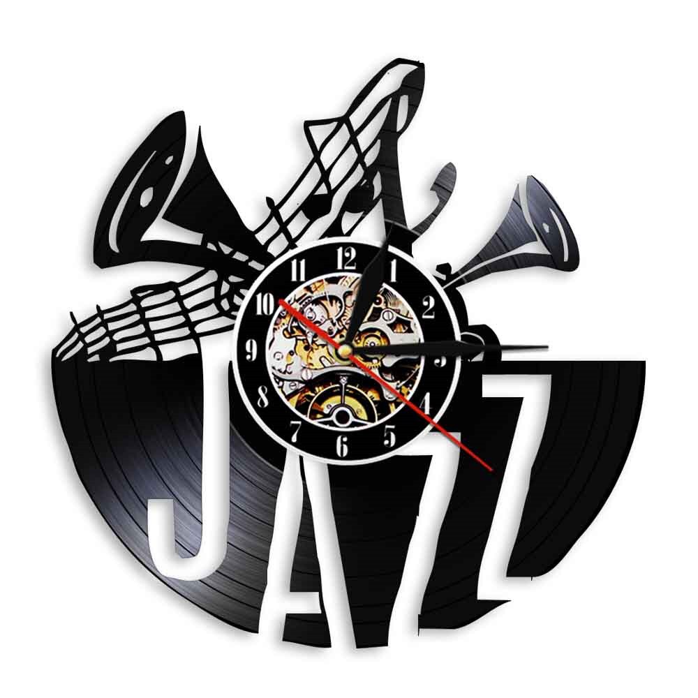 Jazz Vinyl Record Wall Clock Modern LED Backlight ... – Vicedeal