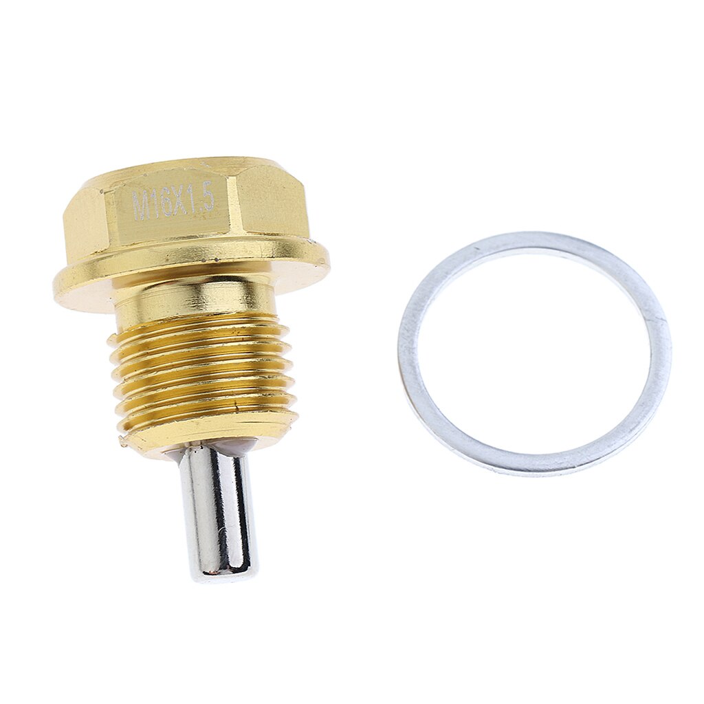 Gold Magnetic Oil Drain Plug Screw Sump Nut W/ Cru... – Grandado