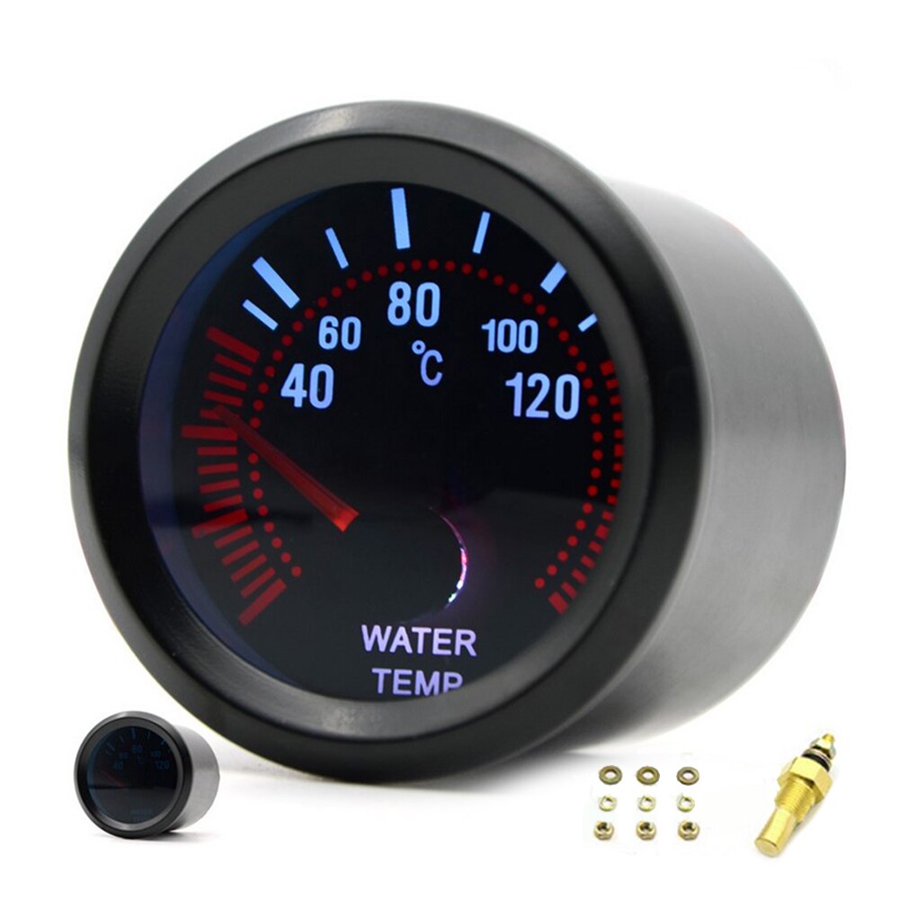 2 tommer 52mm bil digital ledet sort vandtemperatu... – Grandado