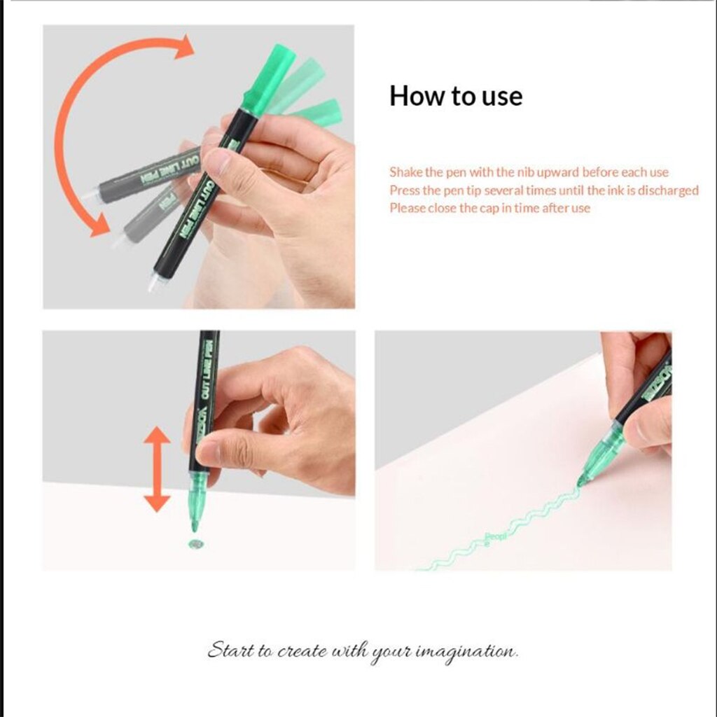 Double Line Outline Pens 21 Colors Self-Outline Me... – Grandado