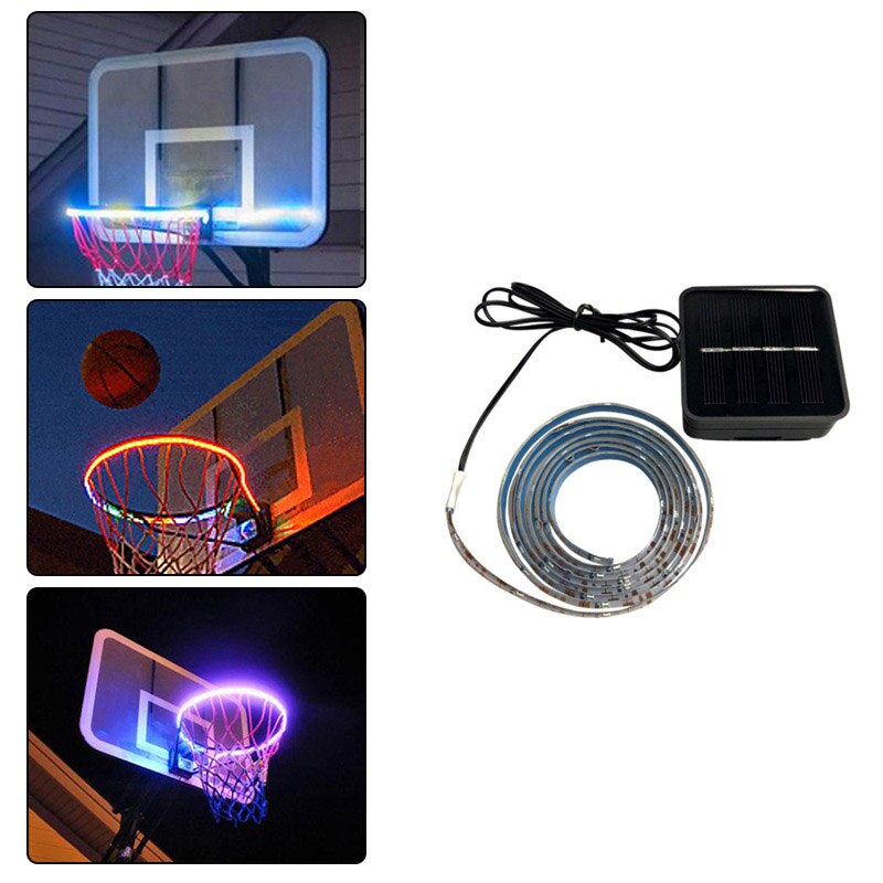 Light up LED Basketball Hoop Light Solar Power Col... – Grandado