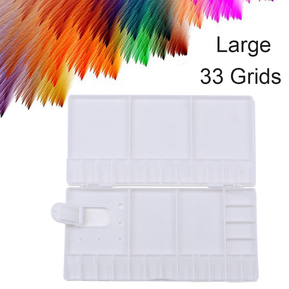 1pc White 33 Grids Large Art Paint Tray Artist Oil... – Vicedeal