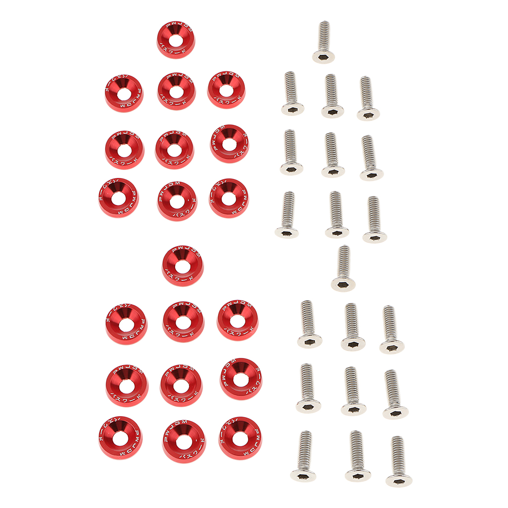 20 stk autoforstærknings alu skiver og 10 stk 6mm ... – Vicedeal