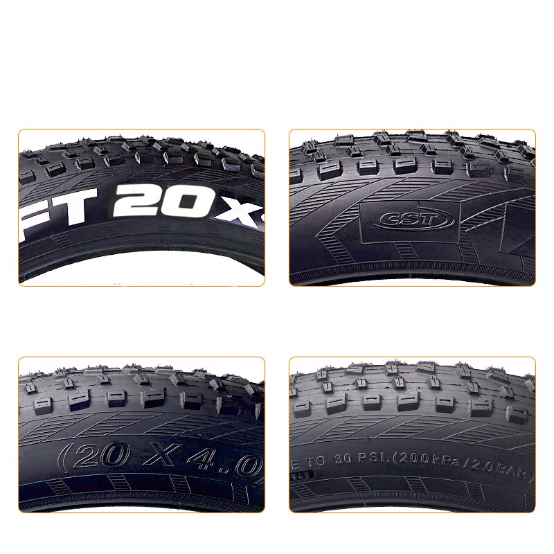 20x4.0 100-406 Folding Electric bike tires bicycle... – Grandado