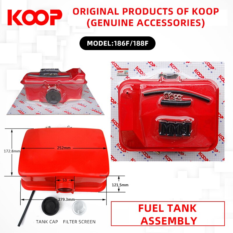 Powered Micro-cultivator Fuel tank assembly 170F17... – Vicedeal