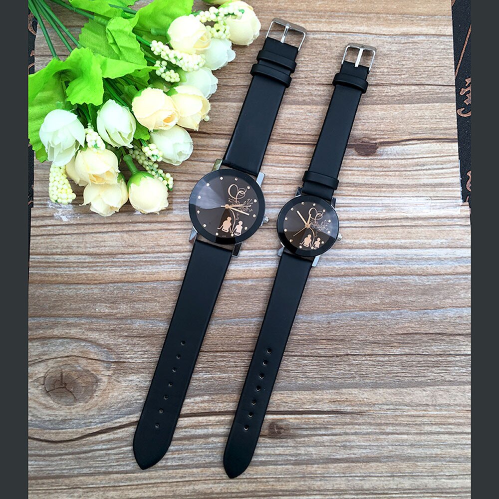Couple Watch Queen King Crown Fuax Leather Pu Leat... – Grandado