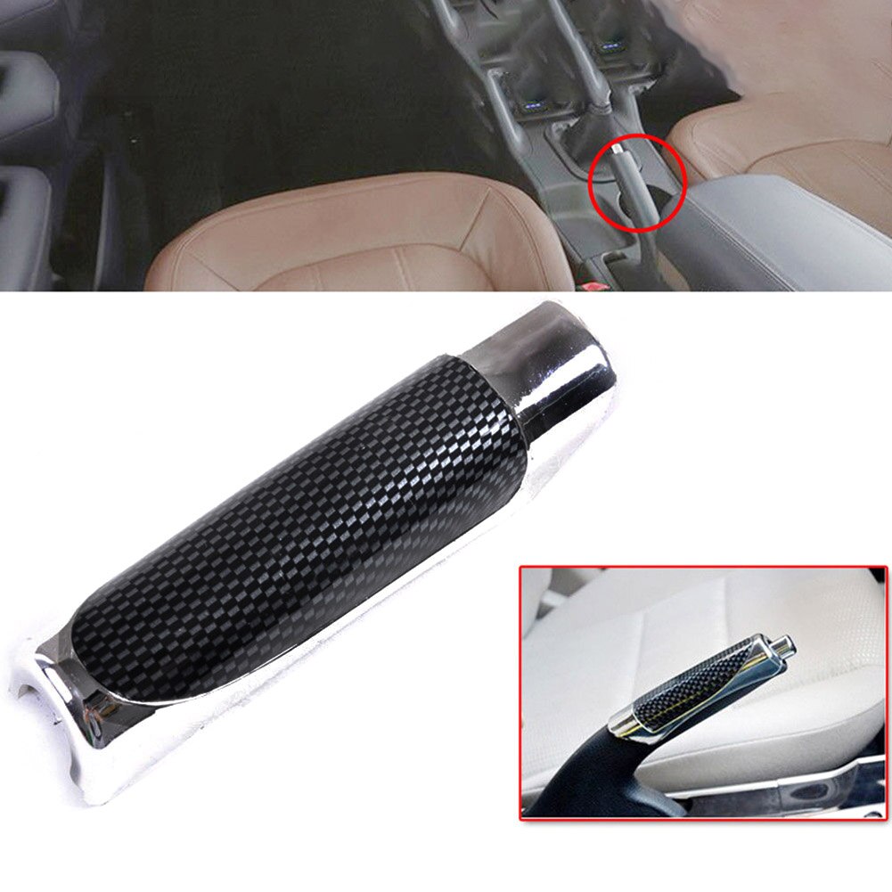 C Universele Auto Carbon Fiber Stijl Handrem Handv... – Vicedeal
