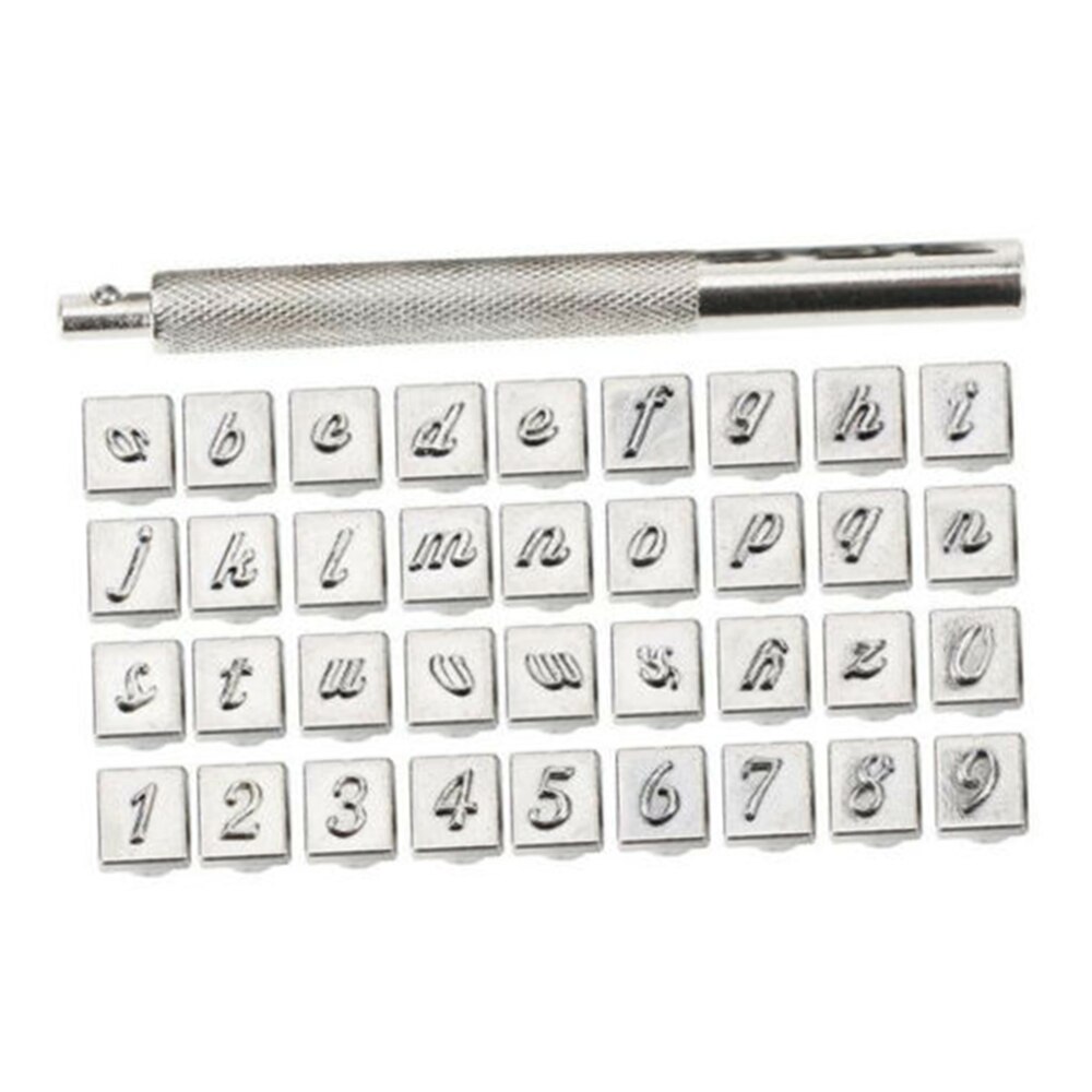 Juego de punzones de Sello de cuero con alfabeto y... – Grandado