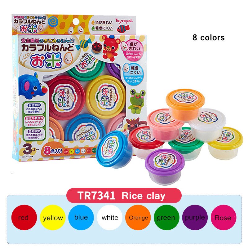 rice making clay set 8 colors 12 colors edible han... – Grandado