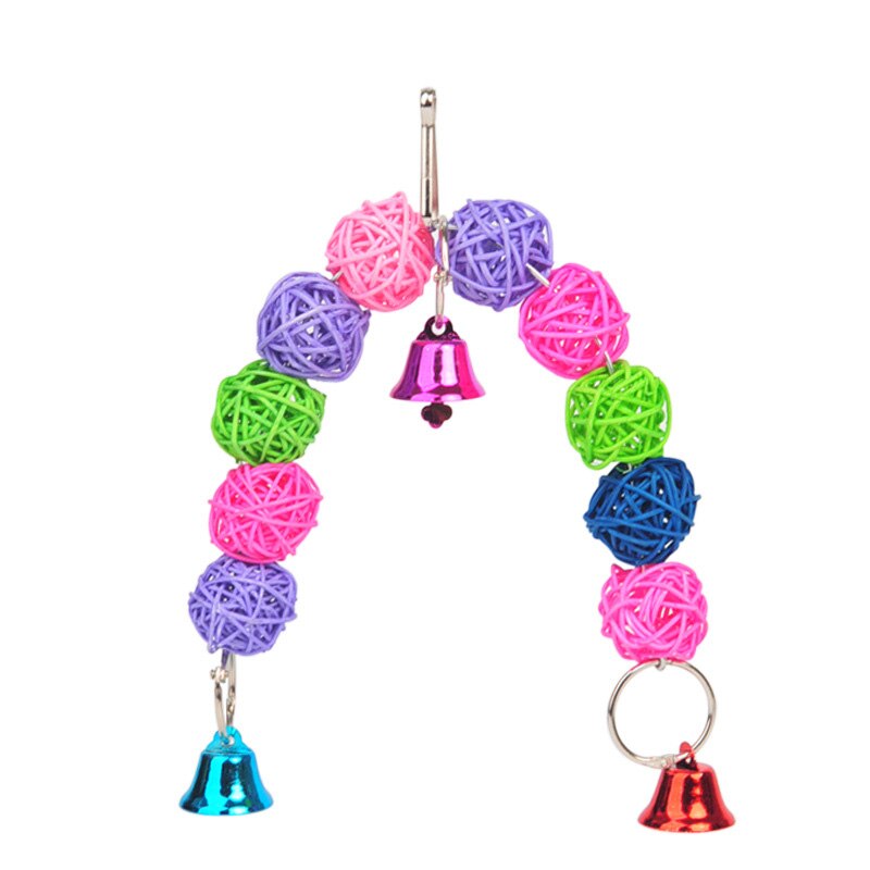 Parrot Rattan Toys Bird Supplies Hanging Cage Bird... – Vicedeal