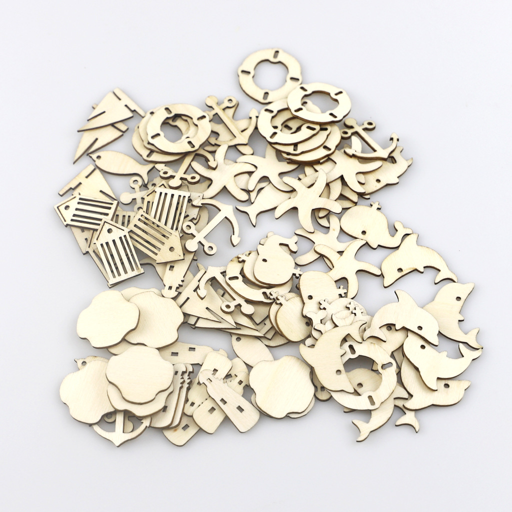 20pcs Unfinished Wooden Animal Ornaments Blank Oce... – Grandado