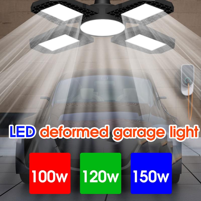 Duurzaam Vier-Blad Led Garage Licht E27 Magazijn W... – Grandado