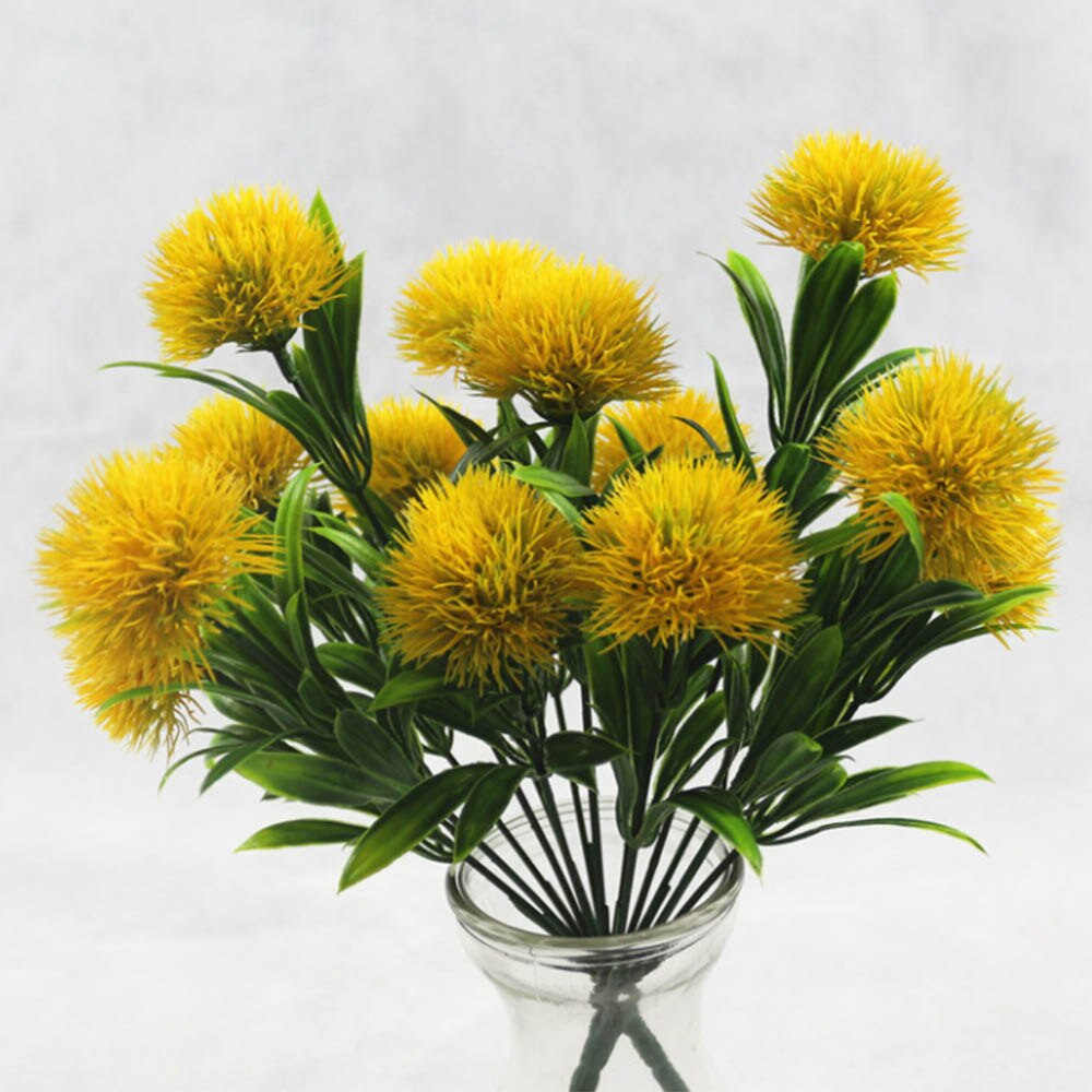 1 Bouquet 7 Heads 5CM Dandelion Flowers Home Decor... – Grandado