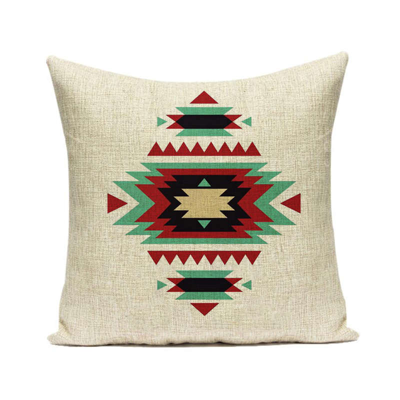 Throw Pillow Cases Bohemian Aztec Geometric Patter... – Vicedeal