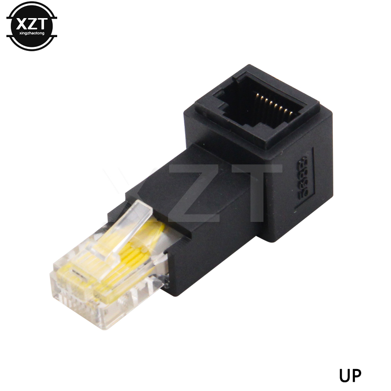 RJ45 90 Degree Extension Adapter 8P8C FTP STP UTP ... – Vicedeal