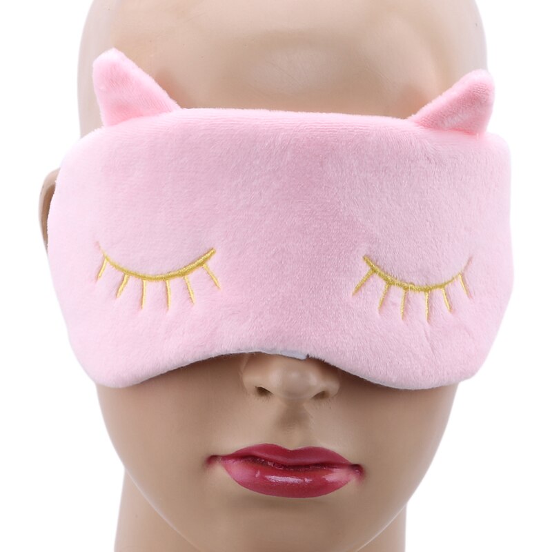 Lovely Cat Plush Sleep Rest Eye Mask Padded Shade ... – Grandado