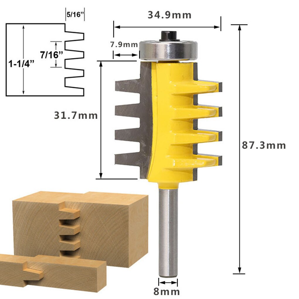 8Mm Schacht Rail Omkeerbare Vinger Gezamenlijke Li... – Grandado