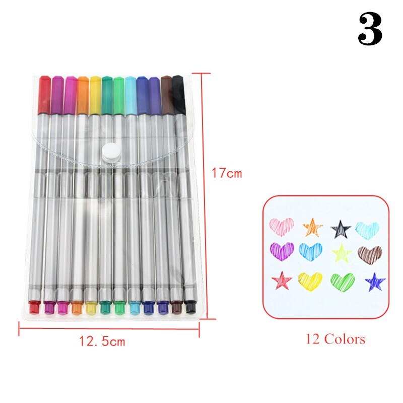 0.4Mm Micron Liner Marker Pennen 12 Kleuren Fineli... – Grandado
