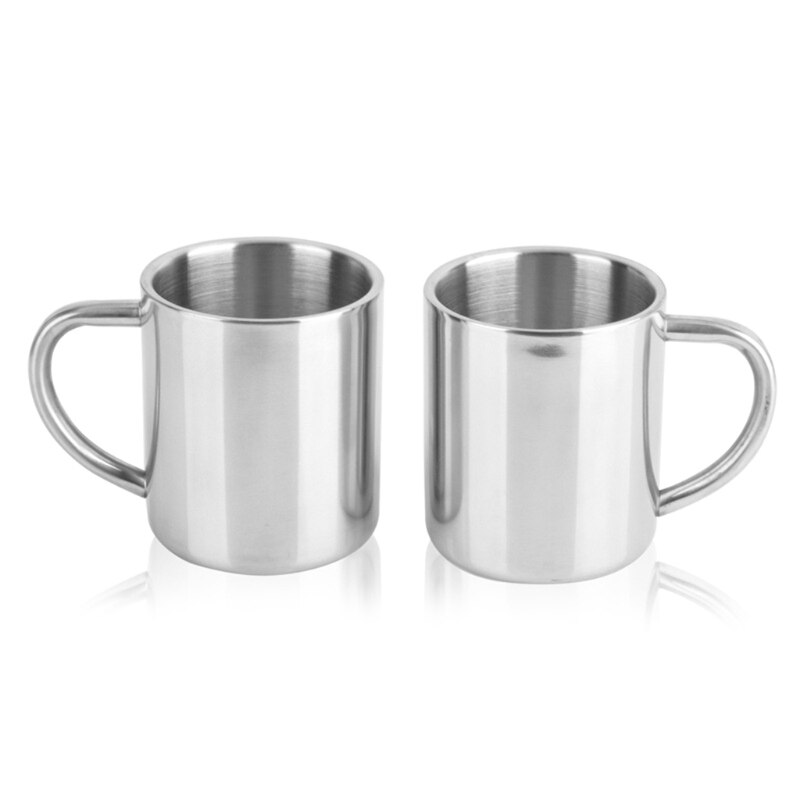 2Pcs Double Stainless Steel Water Cup Thermal Coff... – Grandado