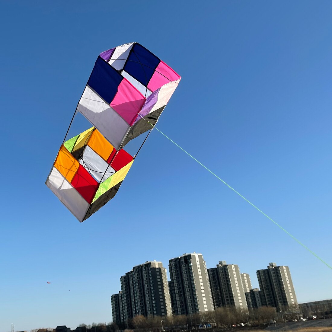 9KM Traditional 3D Box Kite 85cm*30cm For Kids Eas... – Grandado
