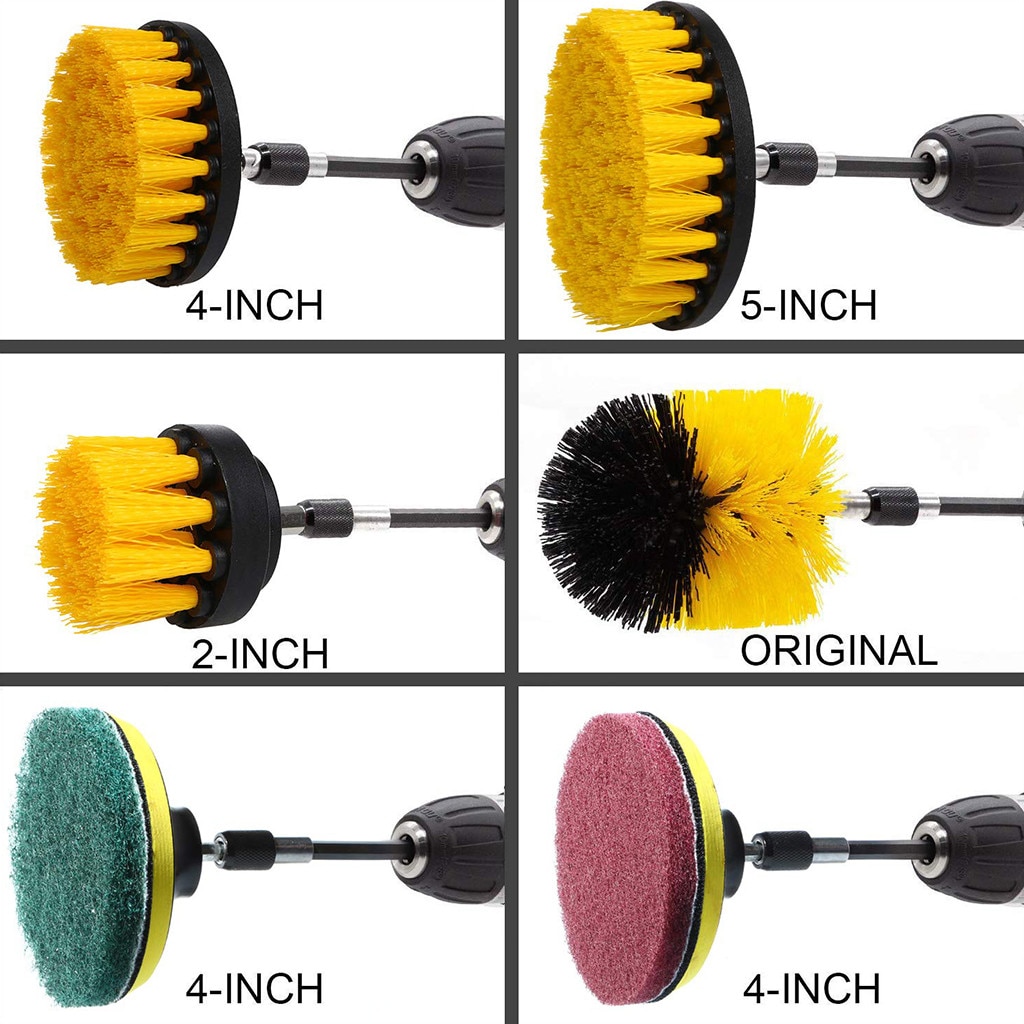 Drill Brush Scrub Pads 12 Piece Power Scrubber Cle... – Vicedeal