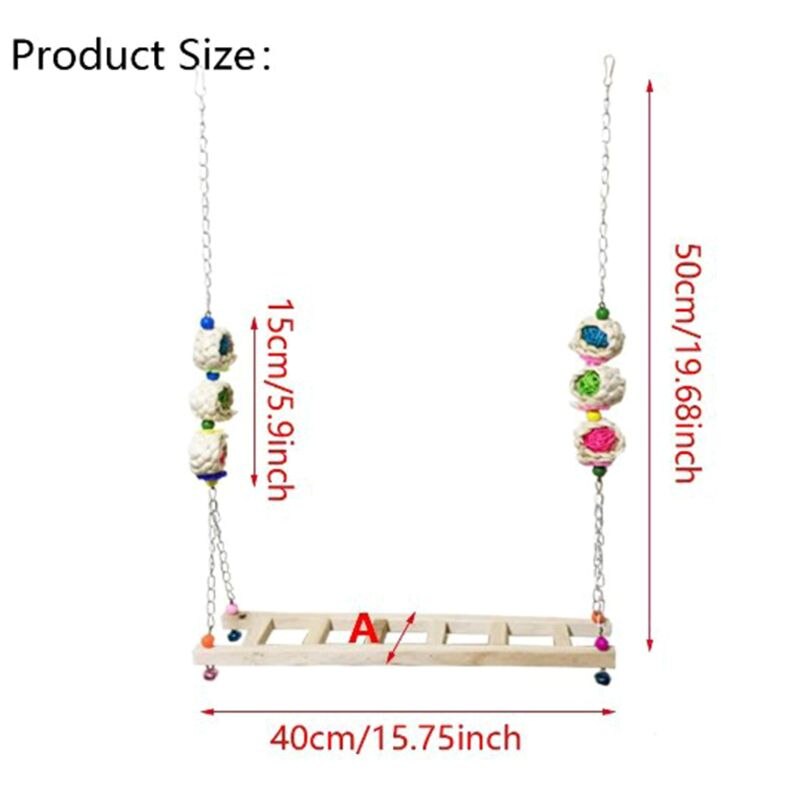 2 Pack Wood Chicken Perch Stand Bird Swing Toys Tr... – Vicedeal