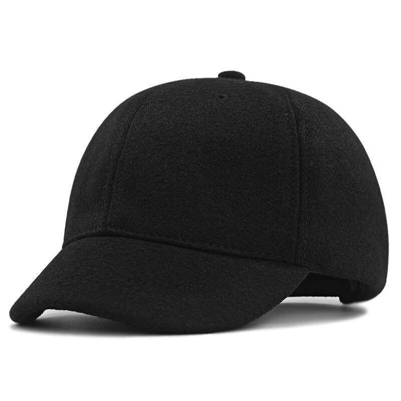Men Winter Short Brim Wool Felt Big Size Baseball ... – Vicedeal