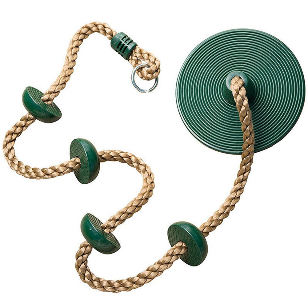 Indoor Outdoor Toy Disc Swing Climbing Rope Fitnes... – Grandado