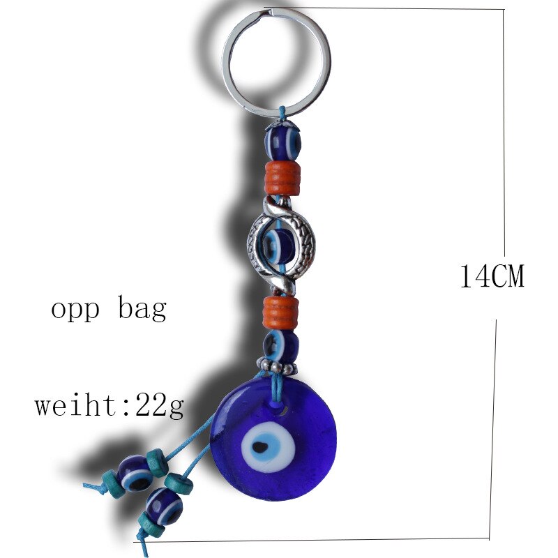 Turkish Blue Eye Keychain Middle Eastern Style Han... – Vicedeal