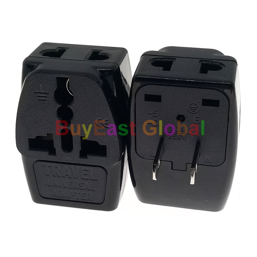 (Pack 2) 3 IN 1 - Universal to USA, Canada 2-Pin E... – Grandado
