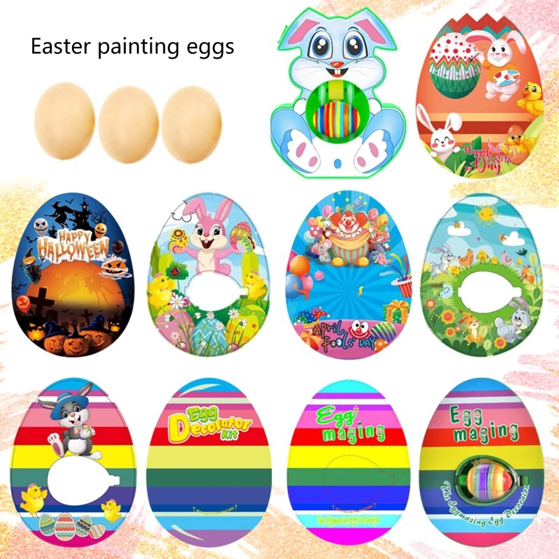 DIY Egg Painting Toy Decorating Spinner Easter Dec... – Grandado