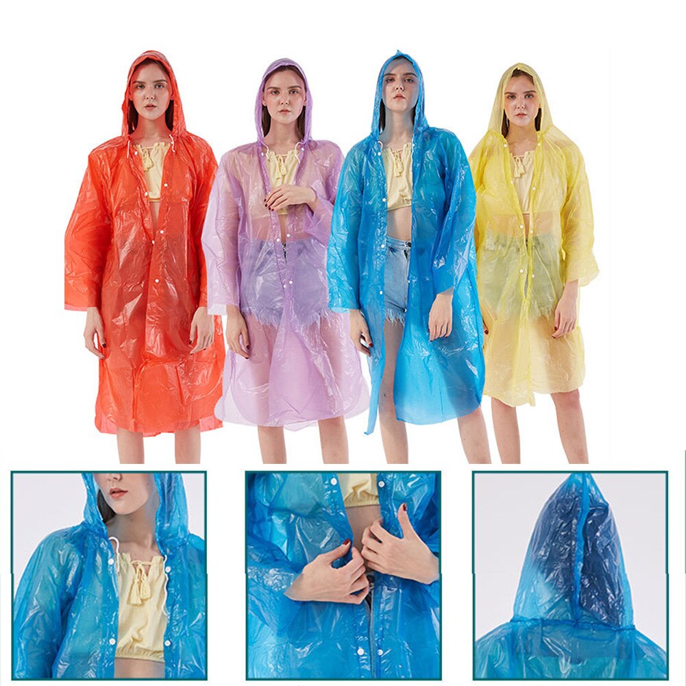 Rainwear Jackets Men Women Waterproof Long Hooded ... – Grandado