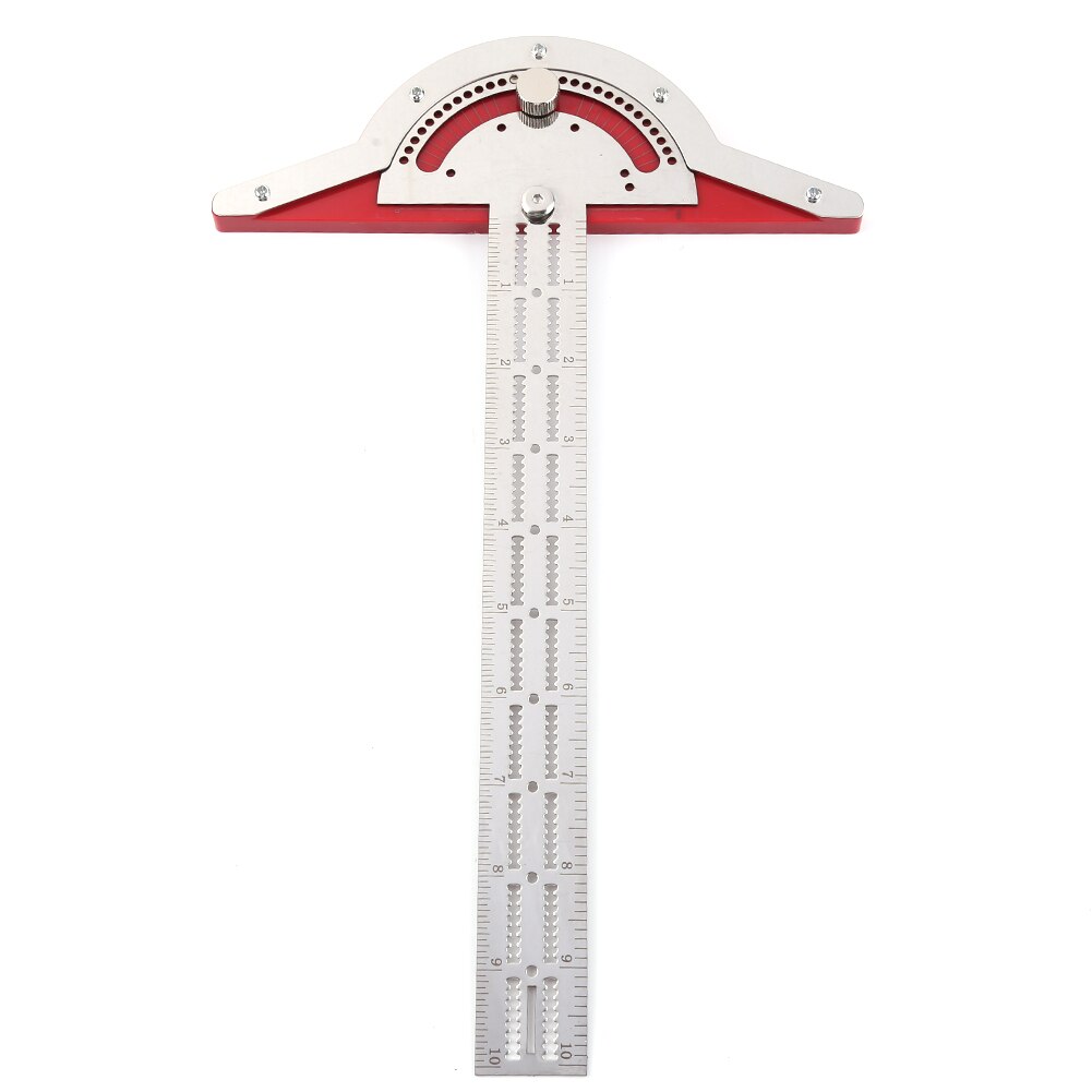 T-Type Woodworker Edge Rule Efficient Protractor W... – Grandado