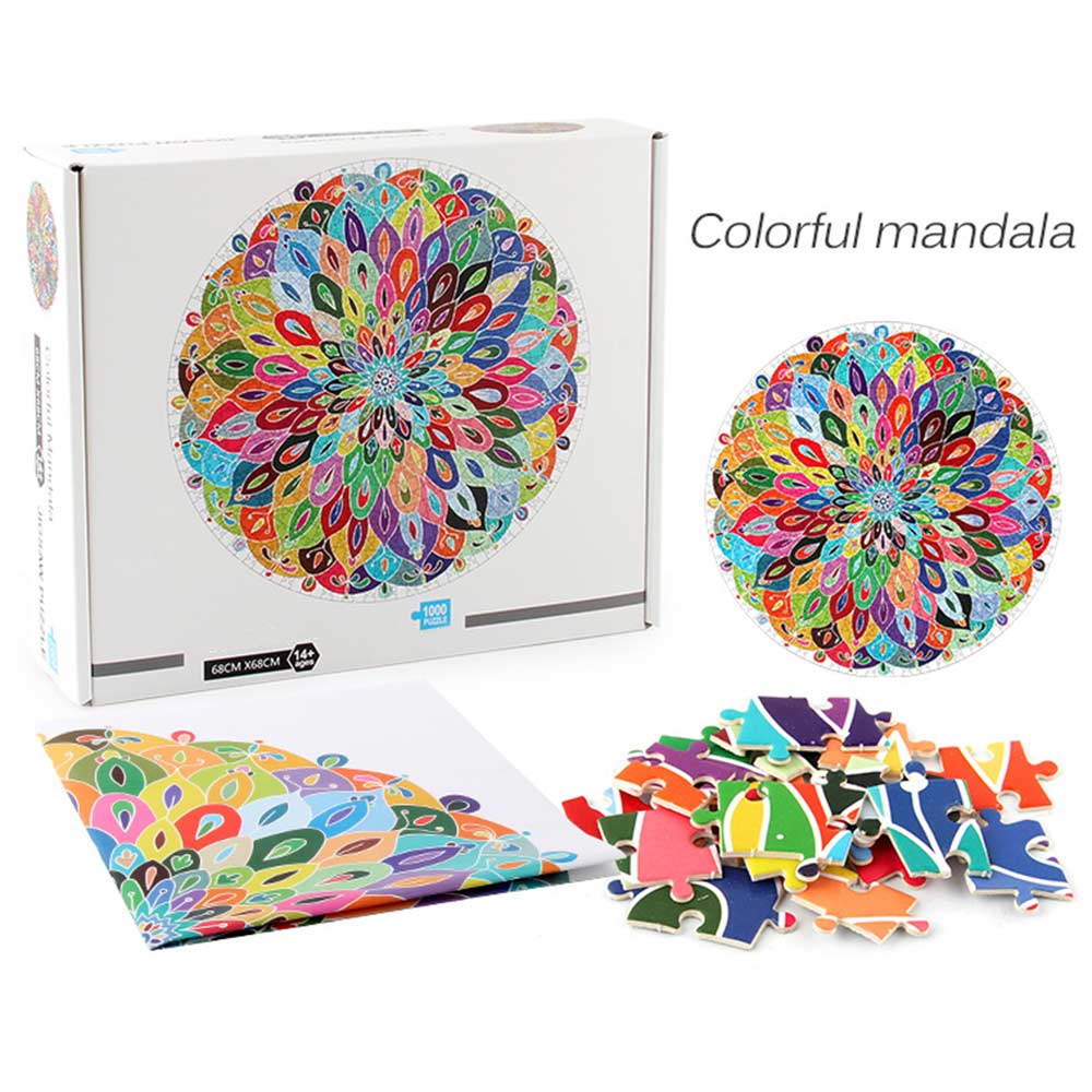 Educatief speelgoed kleur ronde mandala legpuzzel ... – Vicedeal