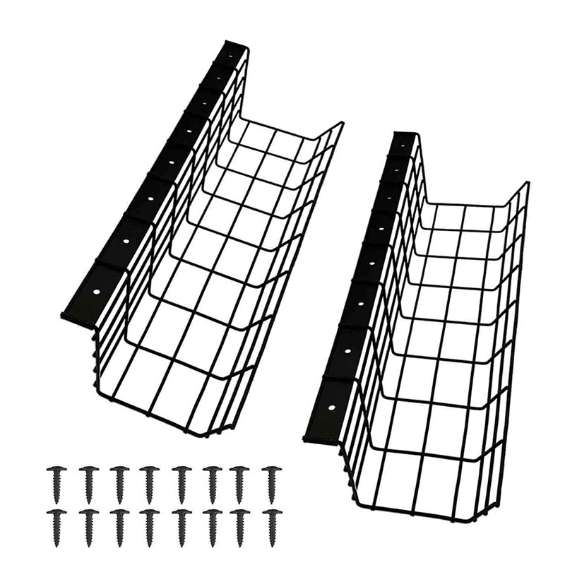 2Pcs Under Desk Cable Management Tray Wire Cord Po... – Grandado