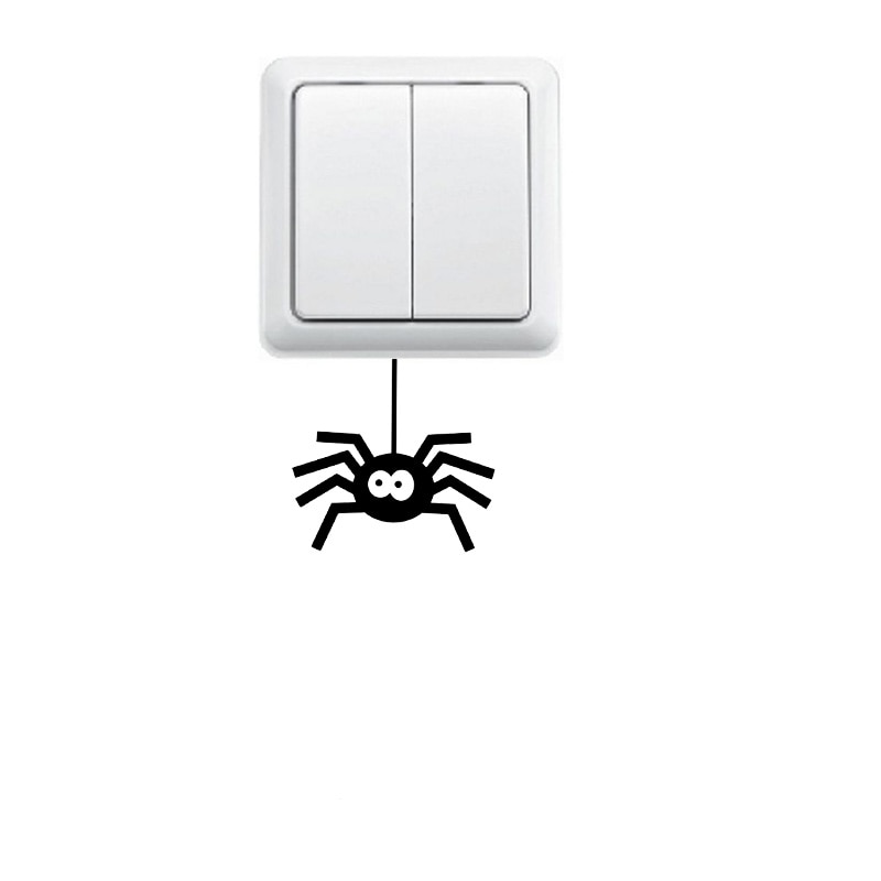 Cartoon Spider Funny Switch Sticker Removable Wall... – Vicedeal