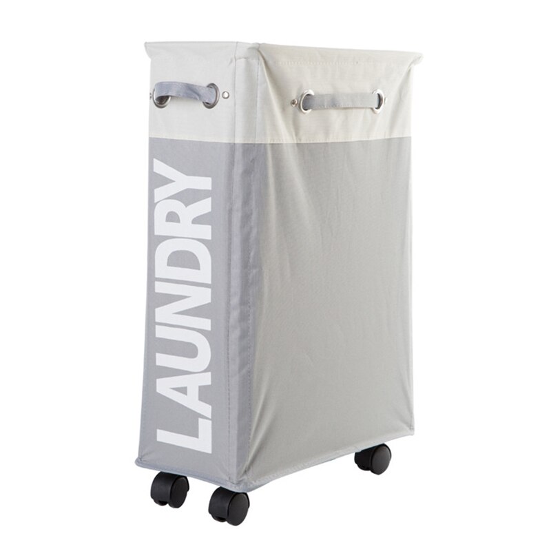 Wheeled Collapsible Laundry Basket Clothes Hamper ... – Vicedeal