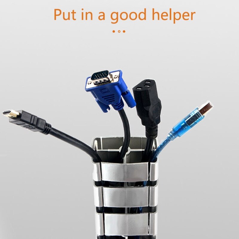 Cable Management Sleeve Organizer Cord Wire Wrap C... – Vicedeal
