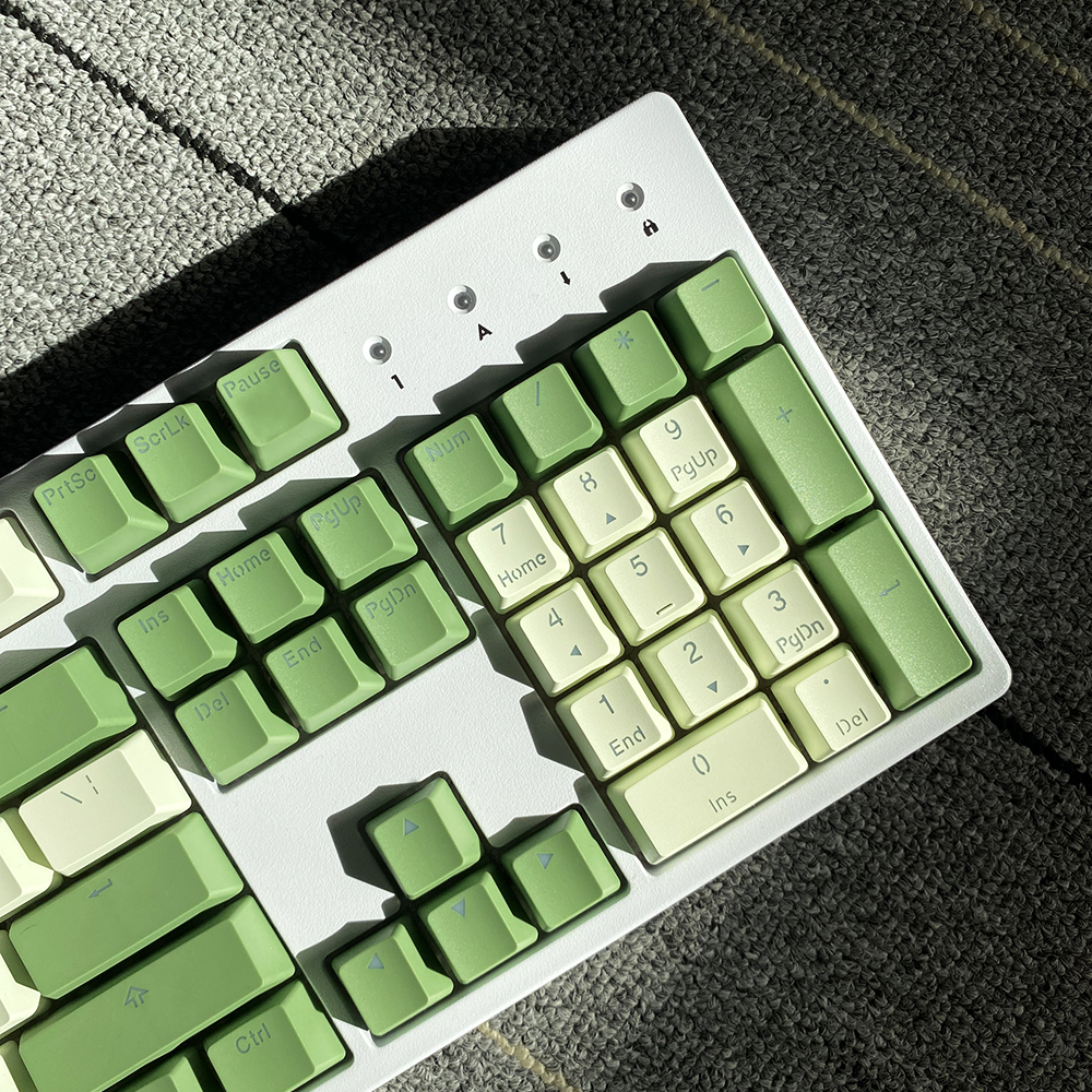 GMK-KEY Matcha green Keycap OEM Profile pbt Double... – Vicedeal