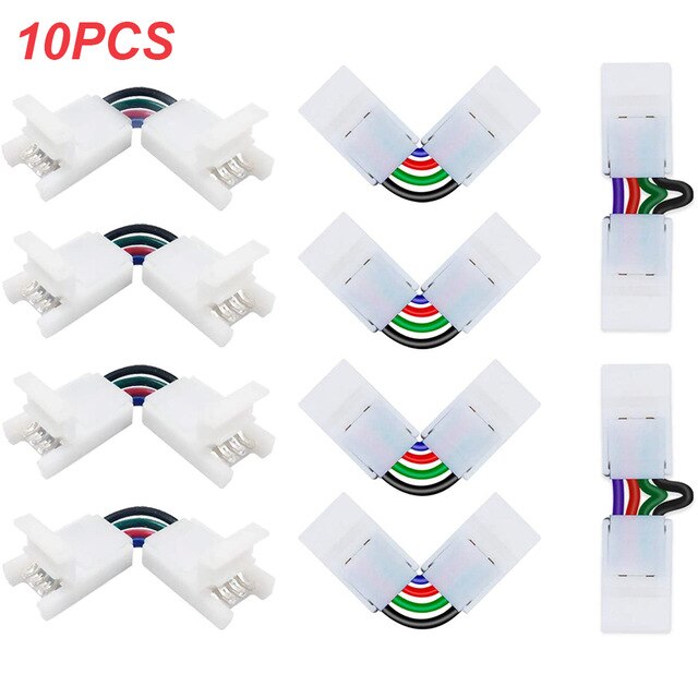 10 Teile/los 4PIN 5PIN Freies Löten LED Stecker Ki... – Vicedeal