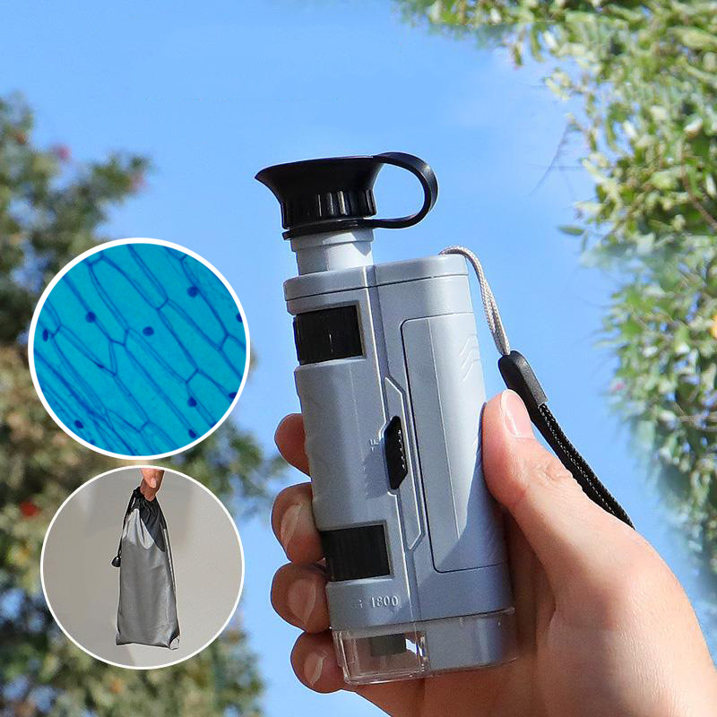 80X-120X zoom mobile phone microscope LED light ja... – Grandado