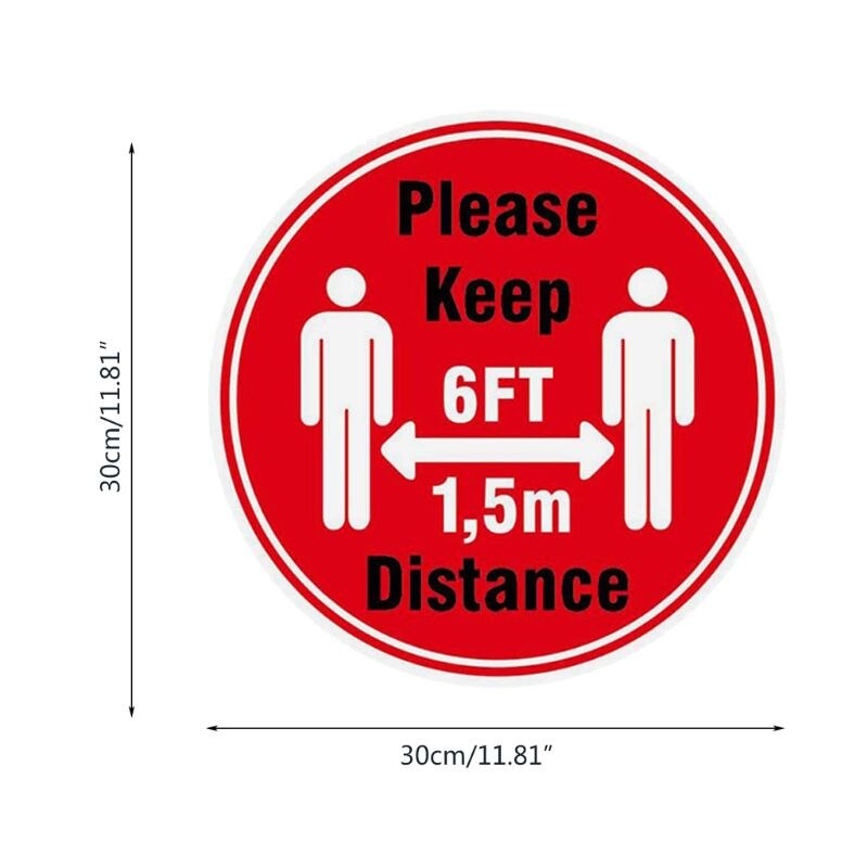 Anti-Slip Social Distance Keeping Floor Sticker Sa... – Grandado