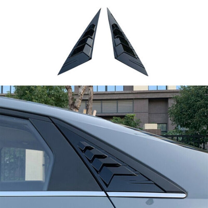 Glossy Black Car Side Vent Window Scoop Louver Cov... – Grandado
