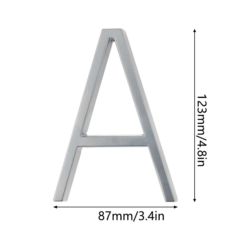 House Number 125mm Floating Address Stone Letters ... – Grandado