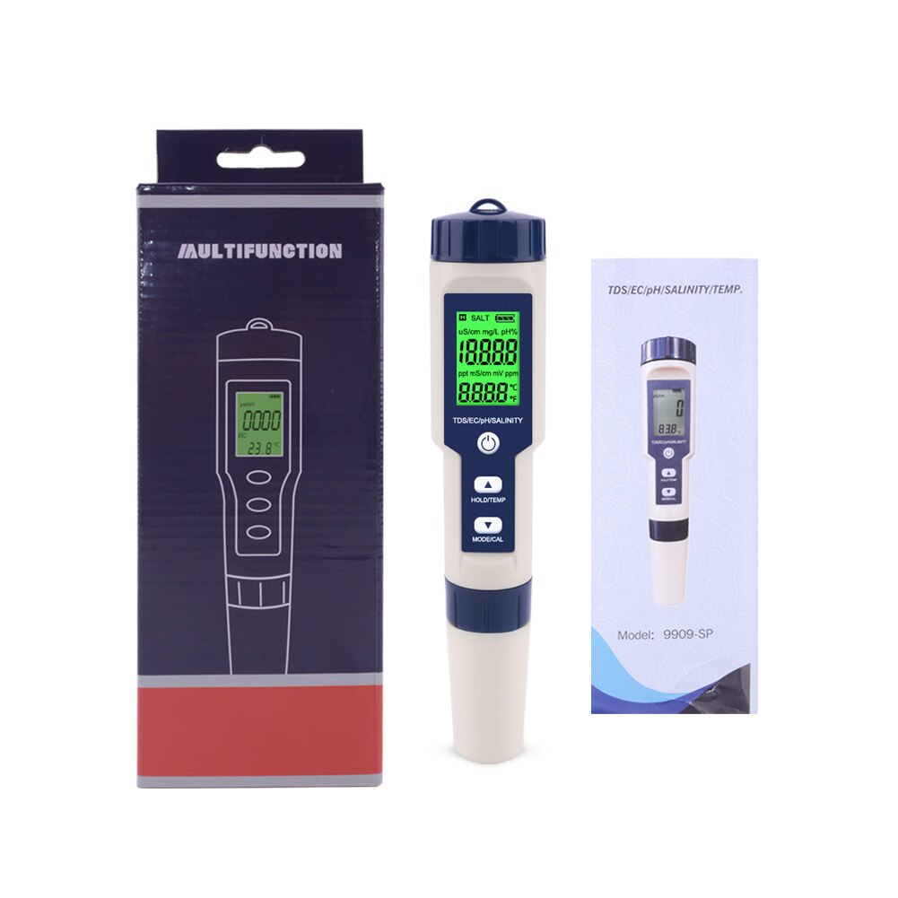 5 in 1 Water Detector IP67 Waterproof Salinity Met... – Grandado