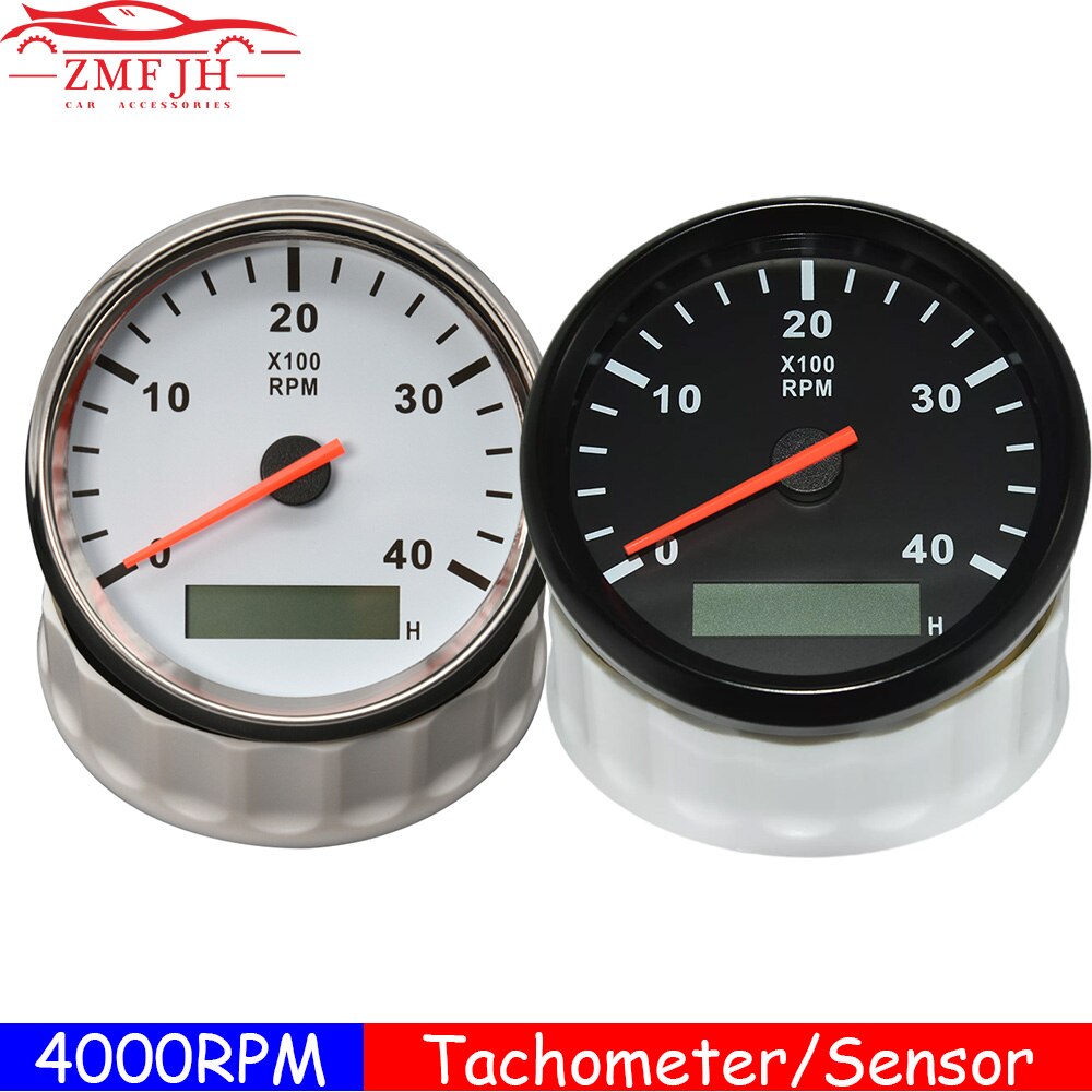 4Krpm Tacho Gauge Met Urenteller 85Mm Tach Gauge S... – Grandado